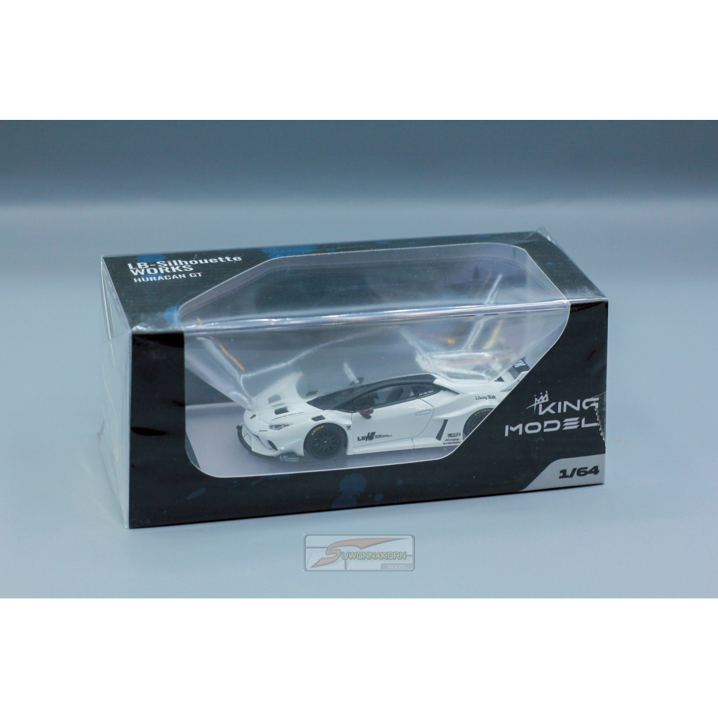 King Model 1/64 LB-Silhouette Works Huracan White | Shopee Thailand