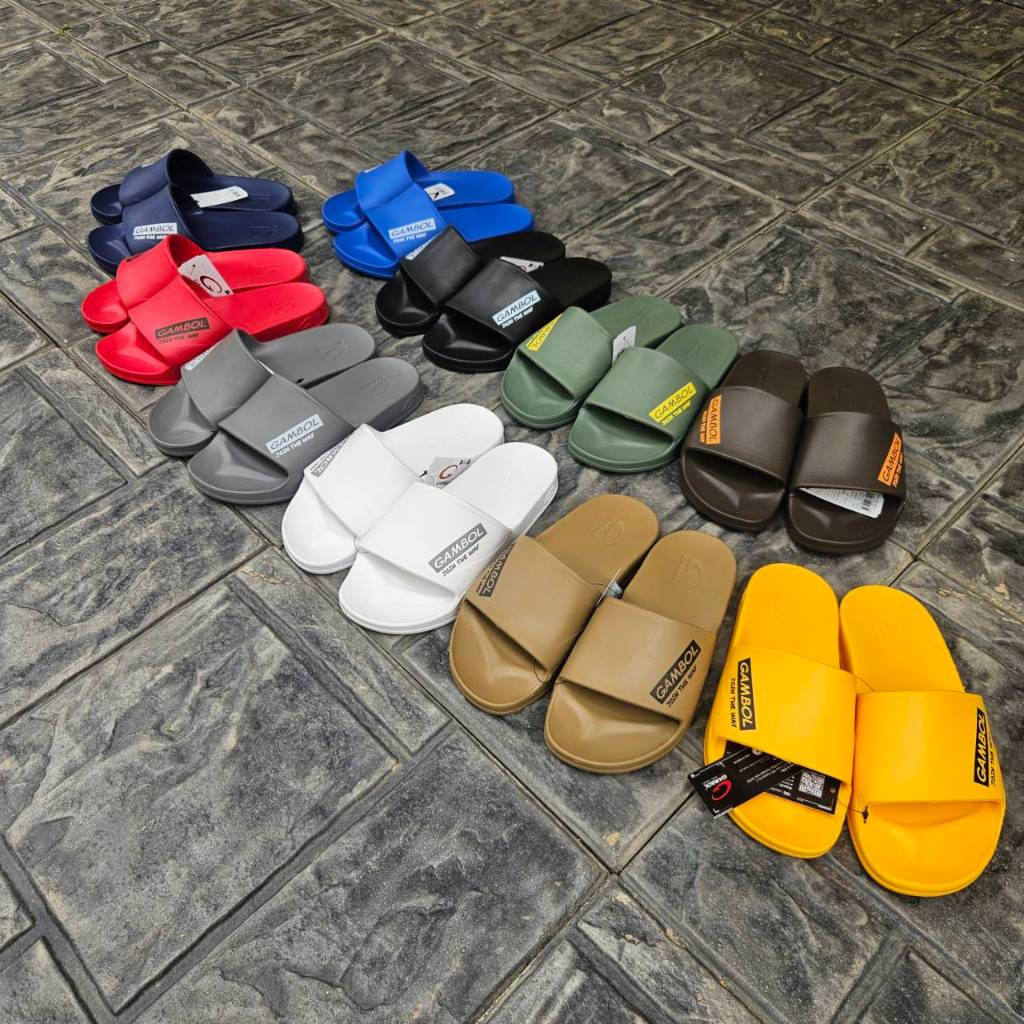 รองเท้าแตะสวม แบรน แกมโบ Gambol แท้ รุ่น 42184 | Shopee Thailand