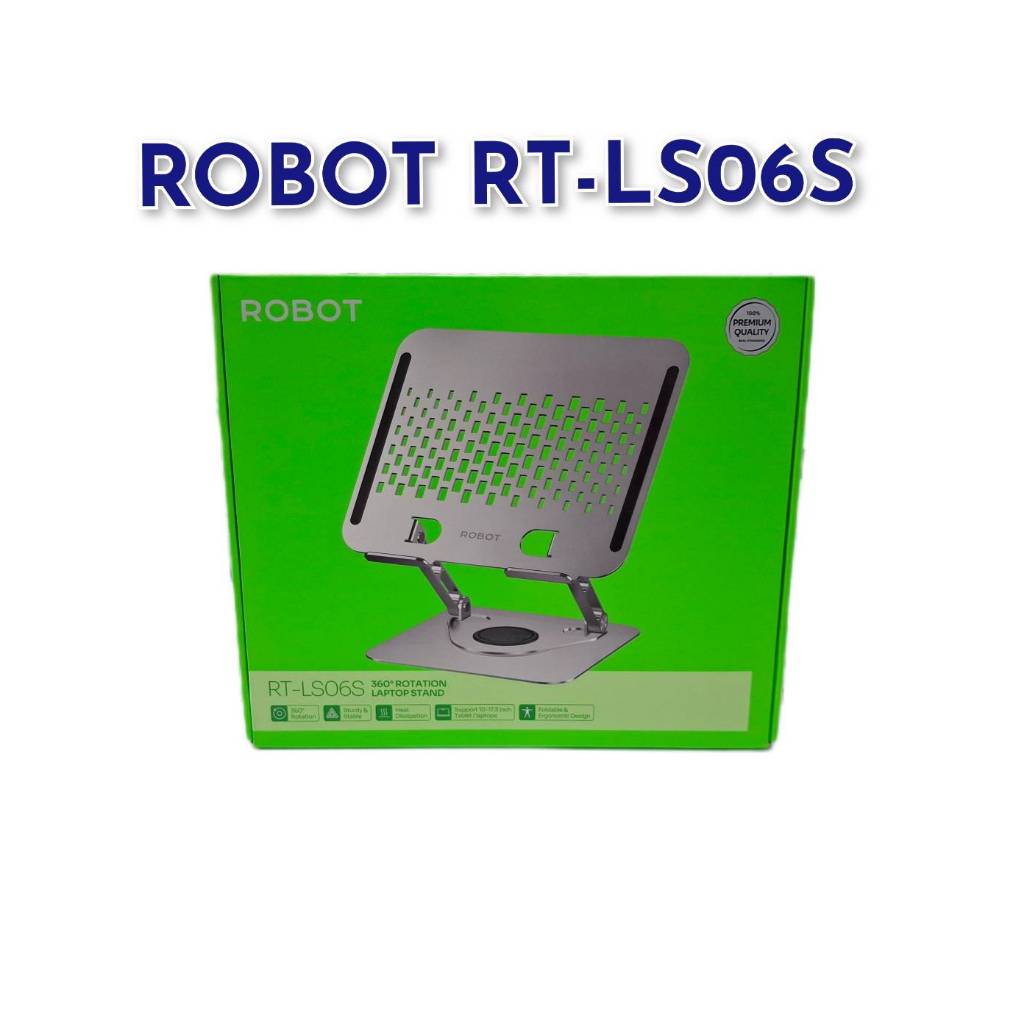 แท่นวางแล็ปท็อป ROBOT รุ่น RT-LS06S หมุนได้ 360 องศา พับเก็บได้ ขนาด ...