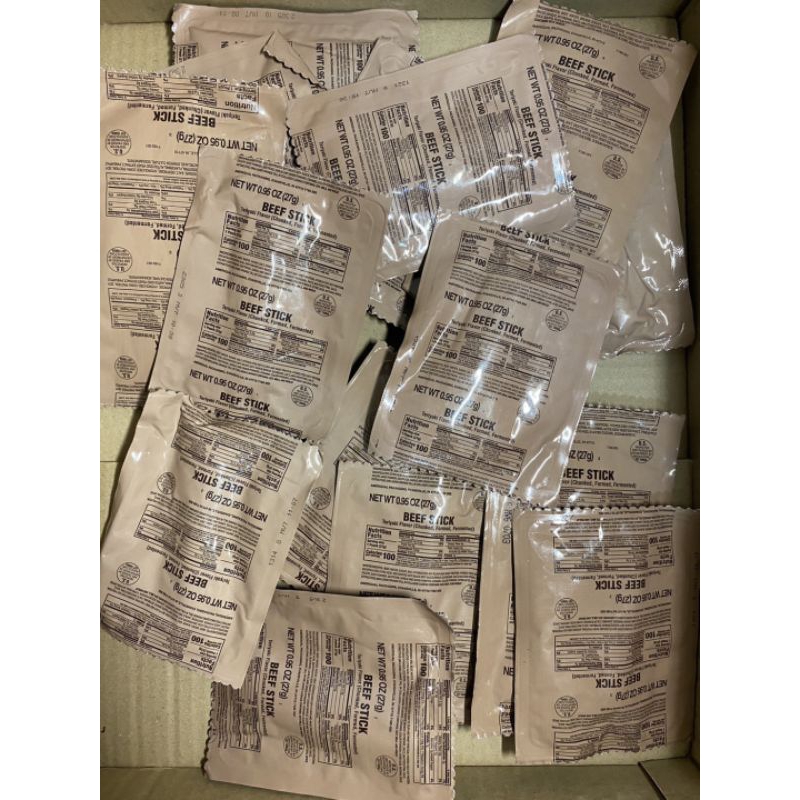 เมนู BEEF STICK (เนื้ออบแห้ง)🥩อาหาร MRE US Meal Ready To-Eat ผลิต2024 ...
