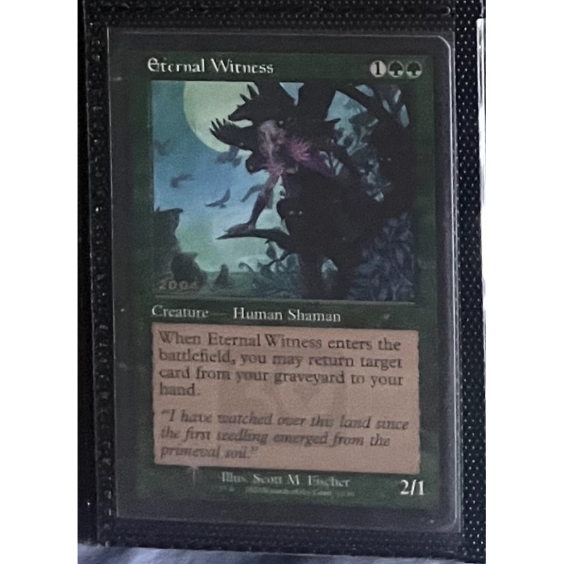 การ์ด MTG Eternal Witness Foil Green Magic the gathering EDH สภาพ Ex-Nm ...