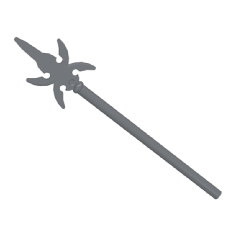BRICK PARTS No: 43899 (ชิ้นส่วนเลโก้แท้) Minifigure, Weapon Pike with 4 ...