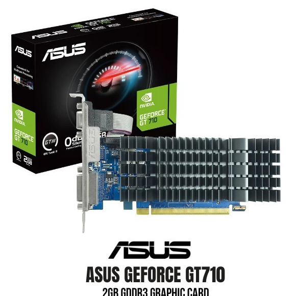 VGA CARD ASUS GEFORCE GT710 2GB GDDR5 EVO (GT710-SL-2GD5-BRK-EVO ...