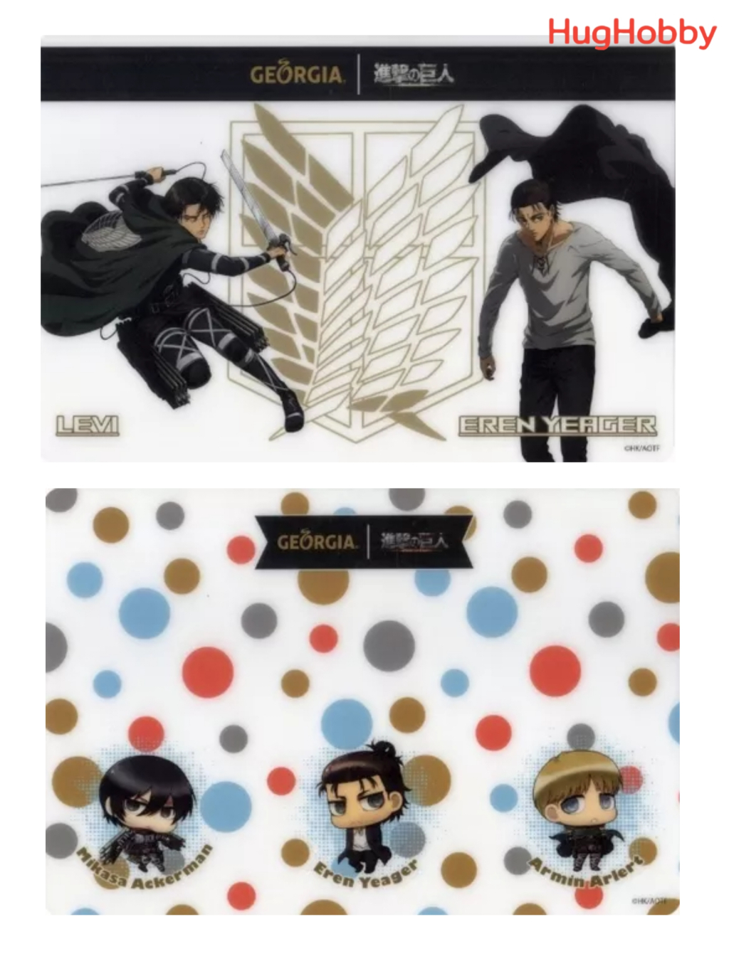 [ขายเหมา 2 ชิ้น] ของใหม่ แผ่นพลาสติก Attack on Titan The Final Season x ...