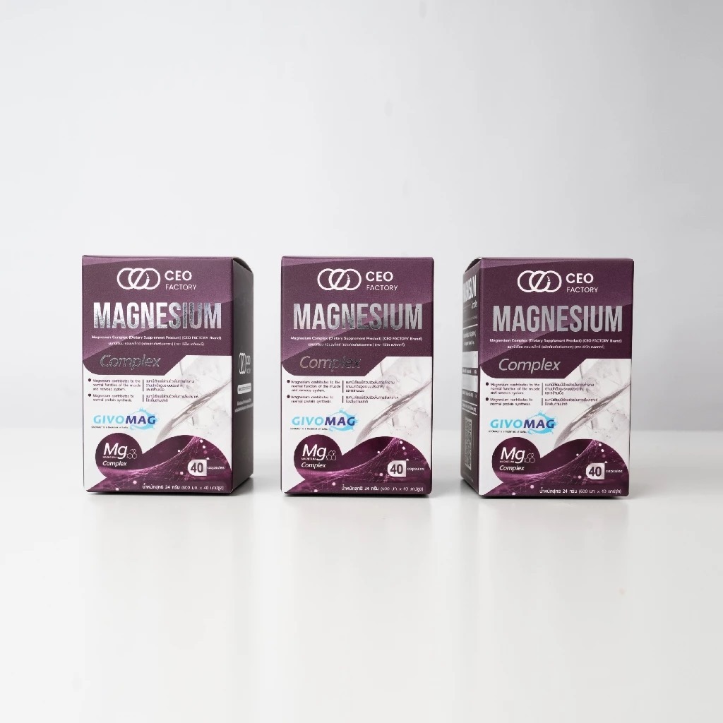 [3ขวด 120 แคปซูล] CEO Factory Magnesium Complex แมกนีเซียม คอมเพล็กซ์ ...