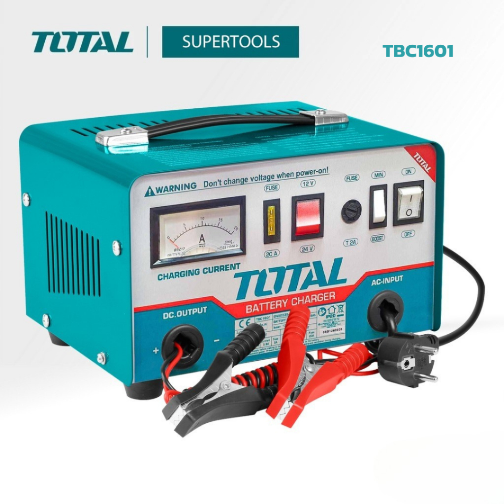 TOTAL เครื่องชาร์จแบตเตอรี่ 12V / 24V 220V( Battery Charger) รุ่น ...
