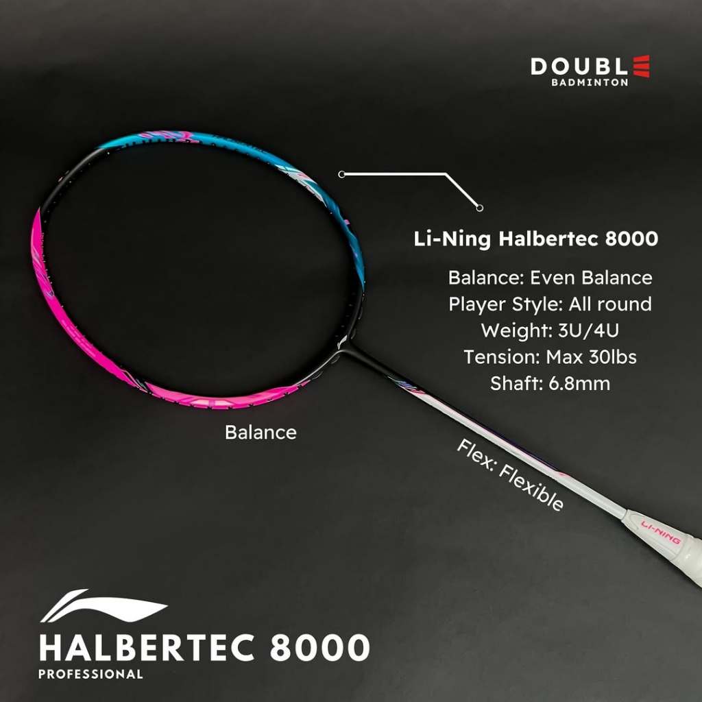 Li-Ning HALBERTEC 8000 (4U/G5) MY CODE ไม้แบดมินตัน (สินค้าลิขสิทธิ์แท้ ...