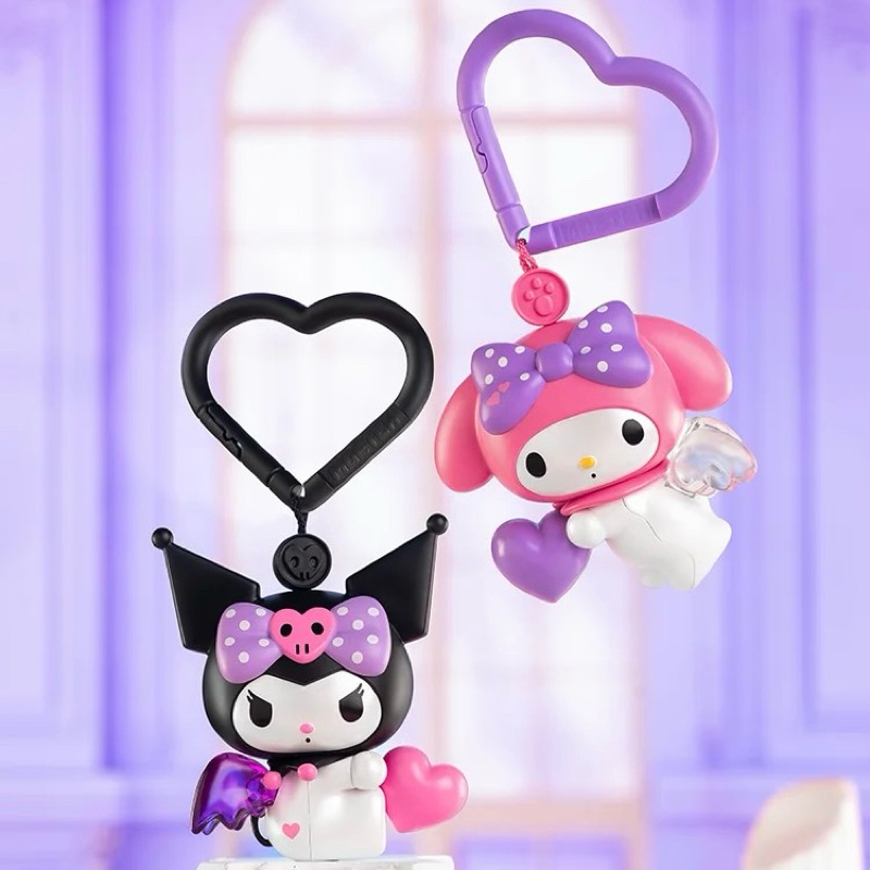 ( แบบจุ่ม ) พวงกุญแจ : Kuromi & My Melody Apprentice Cupid - ไขลานได้💜 ...