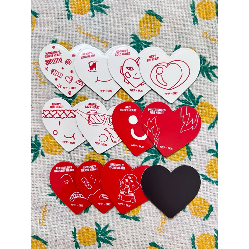 แม็กเน็ตแปะหัวใจ Npp x Bus | Shopee Thailand
