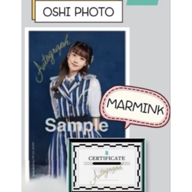 CGM48 Reset Stage Oshi Photo และThank you card ลายเซ็นตจริง | Shopee ...