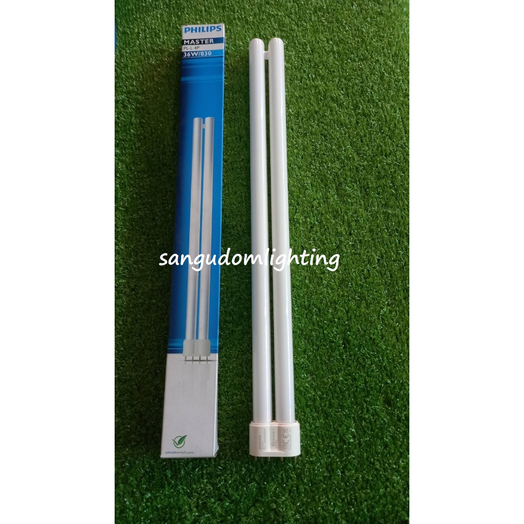 Philips Master PL-L 4P 36W 830 warmwhiteหลอดไฟ H แบบแบนสี่ขา หลอดไฟ ประหยัดพลังงาน 36W #BY ...