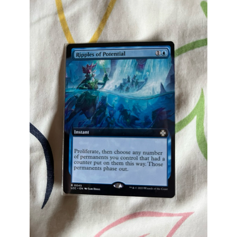 การ์ด MTG Ripples of Potential Blue Magic the Gathering EDH รุ่น LCC ...