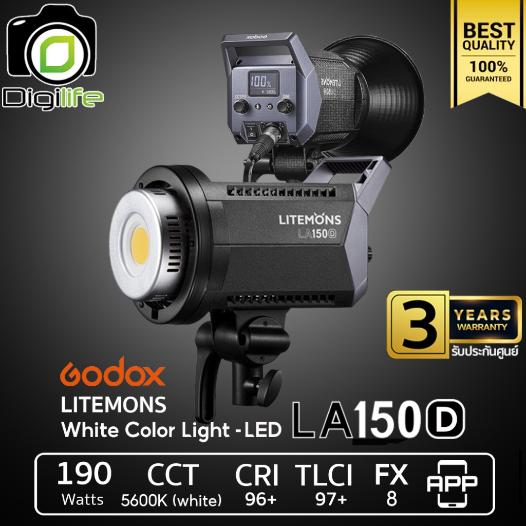 Godox LED Litemons LA150D (แสงขาวอย่างเดียว) 190W 5600K Bowen Mount ...