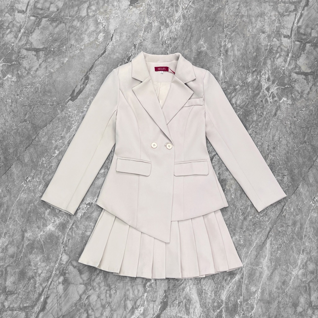 C463 BELLITA BRAND เซ็ทสูท 2 ชิ้น เสื้อ+กระโปรง ชุดทำงาน ชุดสุภาพ เบลเซอร์ สูทผู้หญิง | Shopee ...