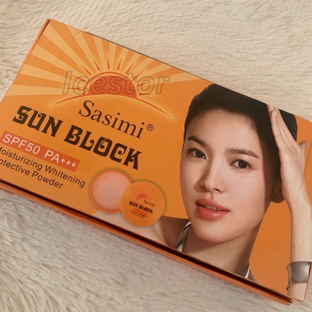 S703 -1BOX ขายยกกล่อ24ชิ้น 1BOXแป้งพัฟกันแดด Sasimi SUN POWDER SPF 60++คุมมันพกพาสะดวก | Shopee ...