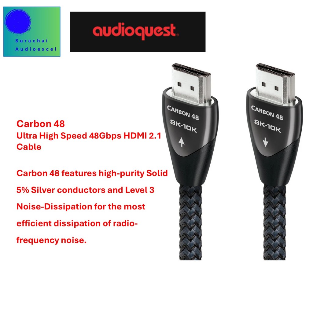 AUDIOQUEST : HDMI-CARBON 48(2.0M) VERSION 2.1 | Shopee Thailand