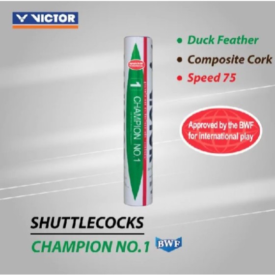 ลูกแบดVictor Champion No.1 Speed 75 ของแท้ 100 % รับประกันของ แท้แน่นอน ...