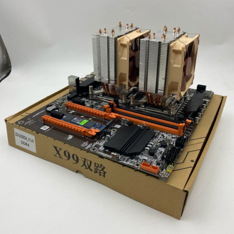CPU Xeon E5-2680V4 Set Dual CPU MBX99 Dual Cooler ชุด 28/56 Core แถม ...