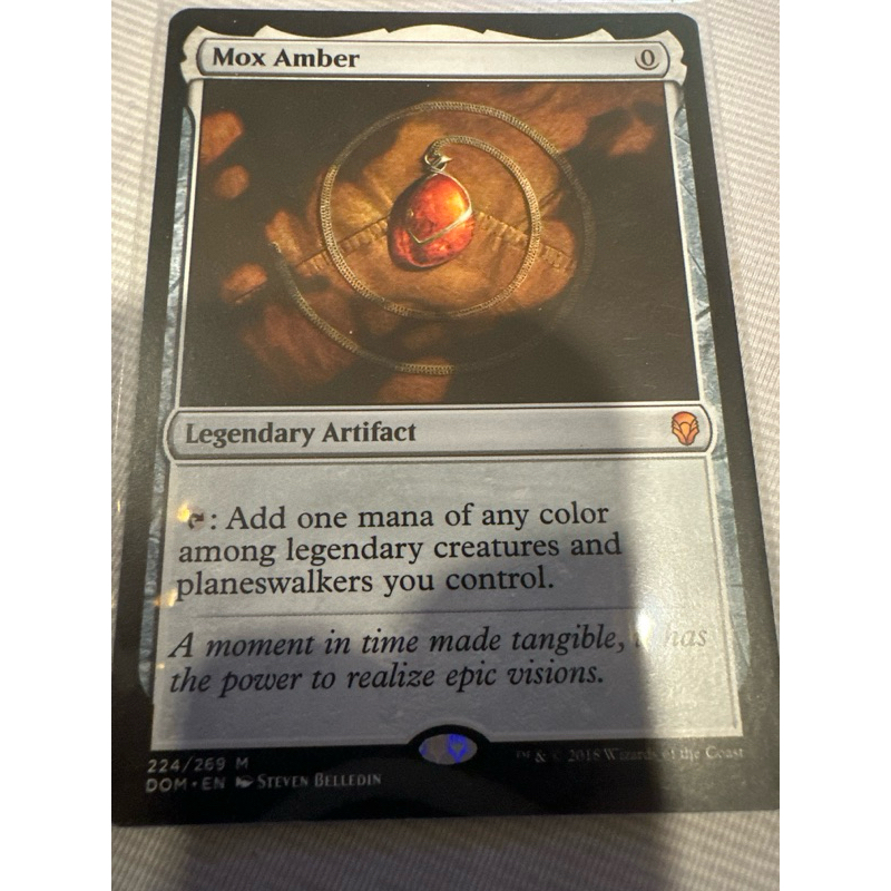 Mox Amber การ์ด Magic The Gathering MTG ของแท้ จากชุด Dominaria ...
