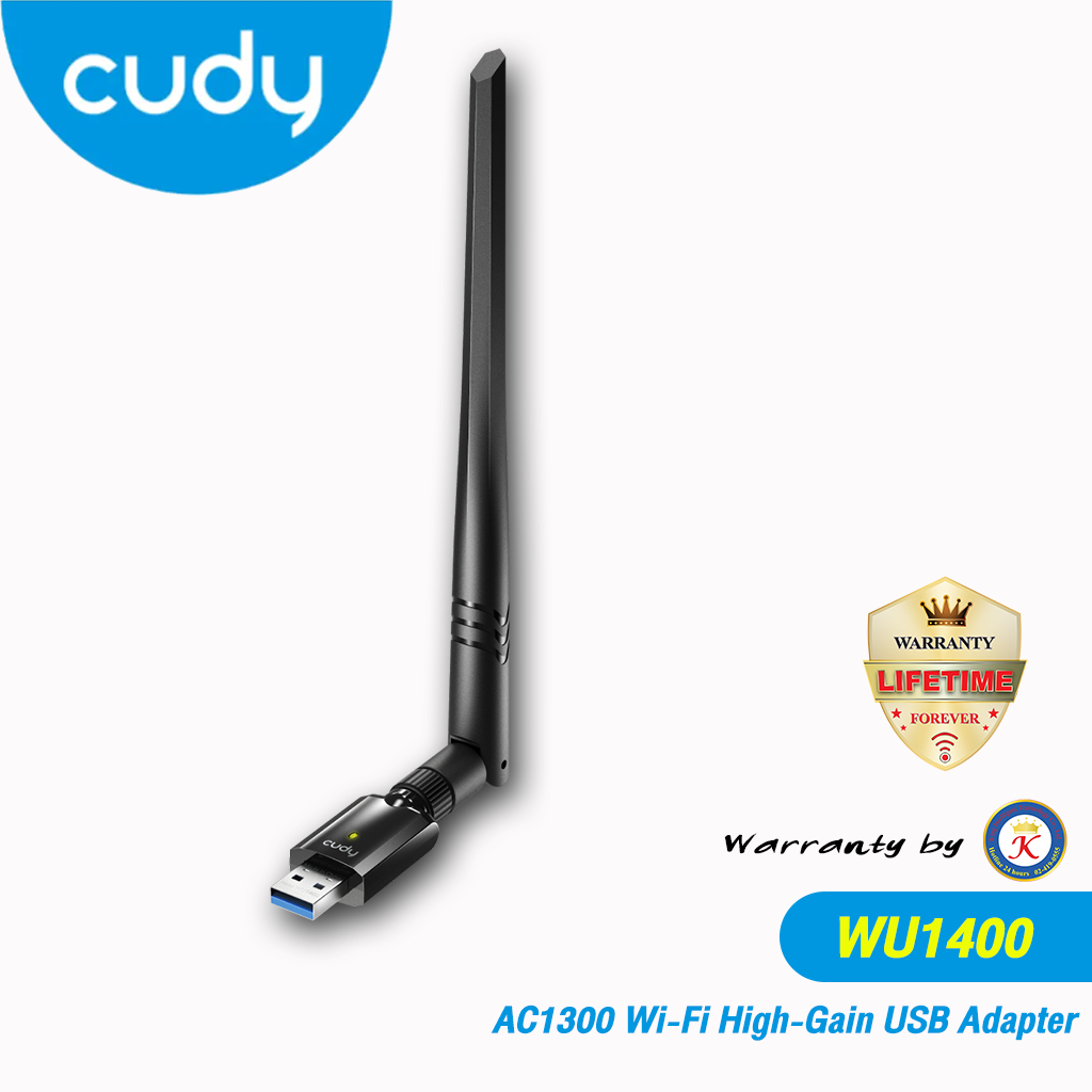 "CUDY" AC1300 Wi-Fi High-Gain USB Adapter รุ่น WU1400 | Shopee Thailand