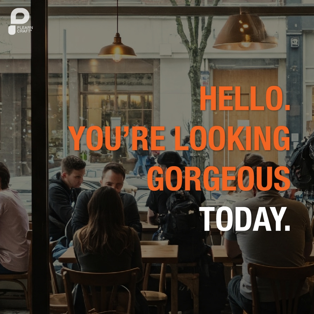 TXT-QU-020 Hello You looking gorgeous สติ๊กเกอร์คำคม Quotes ตกแต่งบ้าน ...