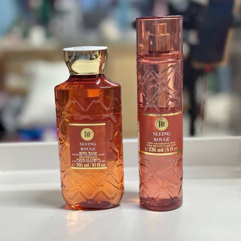 🌸 แท้💯% SEEING ROUGE bath & body works mist shower น้ำหอม ครีมอาบน้ำ ...