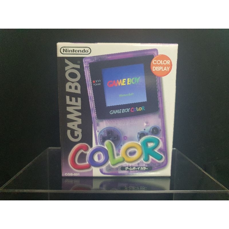 nintendo gameboy color (purple clear) งานกล่อง ของแท้ สภาพสะสม | Shopee ...