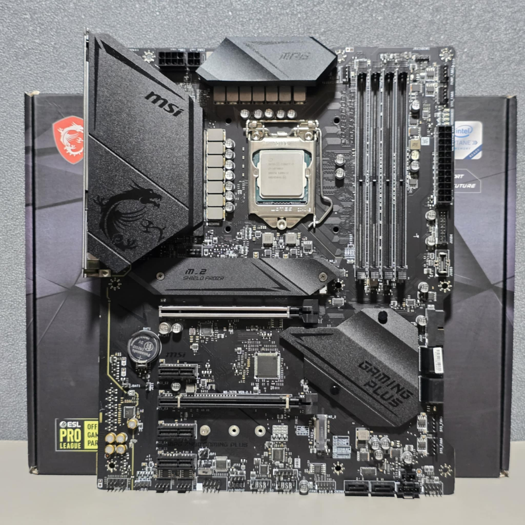 CPU (ซีพียู) INTEL CORE I7 10700KF 8C/16T + MSI MPG Z490 GAMING PLUS (DDR4) (M-ATX) (LGA 1200 ...