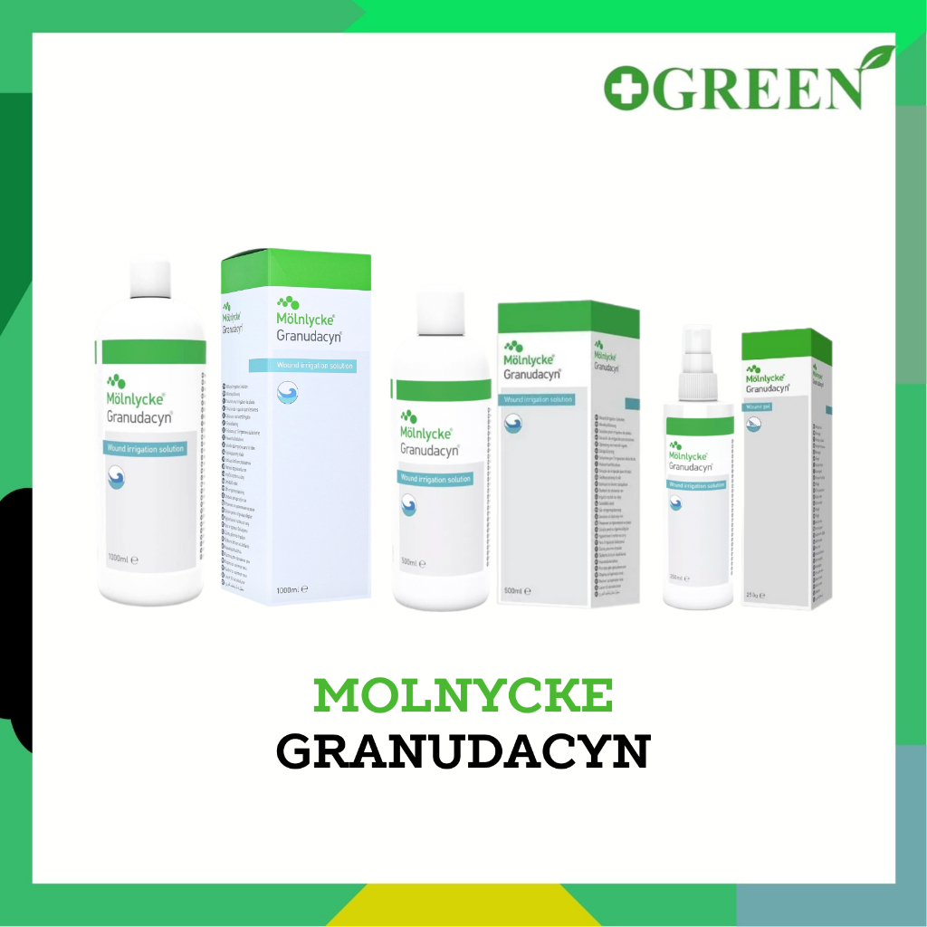 Granudacyn Solution 250, 500, 1000 ml. ล้างแผล ทำความสะอาด | Shopee ...