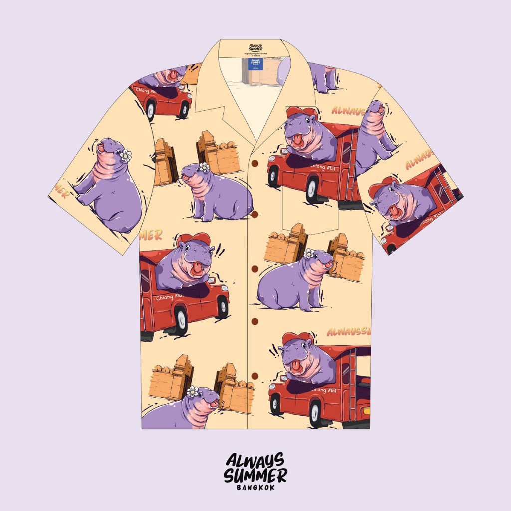 Always Summer Anywhere Shirt Moo Deng Chiangmai | Shopee Thailand