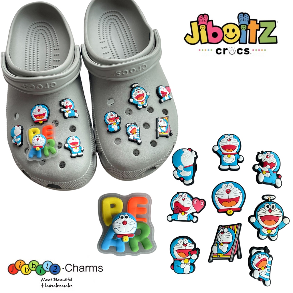 พร้อมส่ง ตัวติดโดเรเอม่อน Jibbitz crocs น่ารักมาก จิ๊บบิท ใช้ตกแต่ง ...