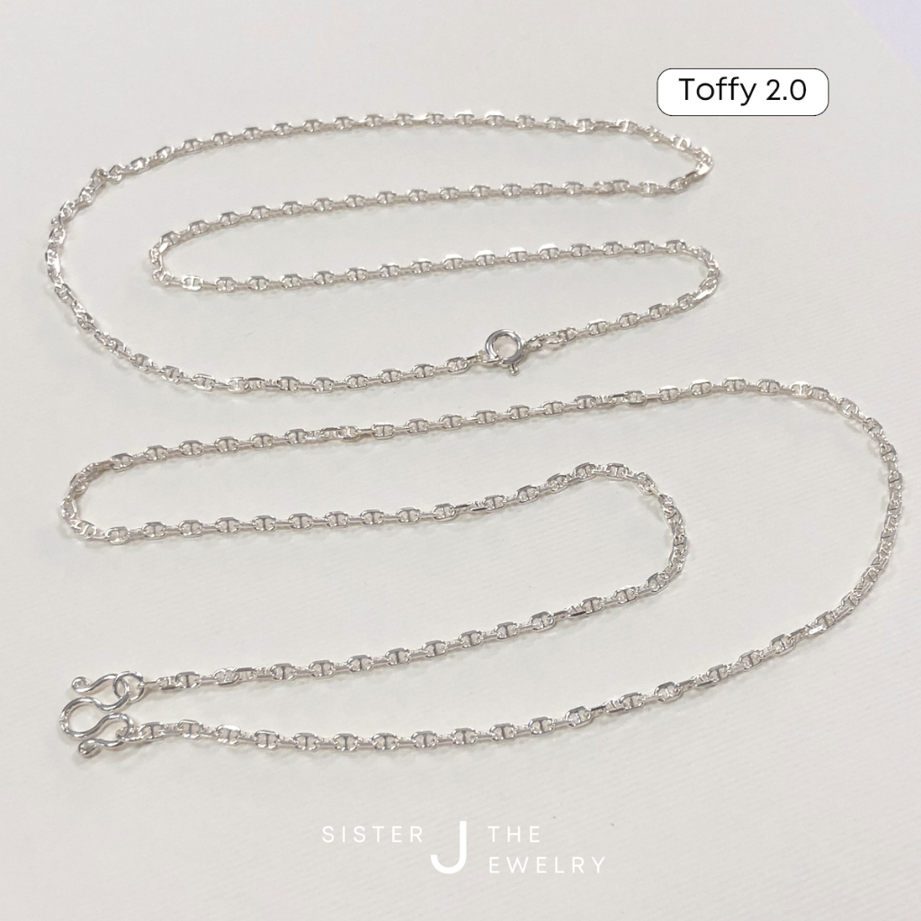 Toffy 2.0 Necklace | silver925 | สร้อยคอเงินแท้ | Sister J | Shopee Thailand