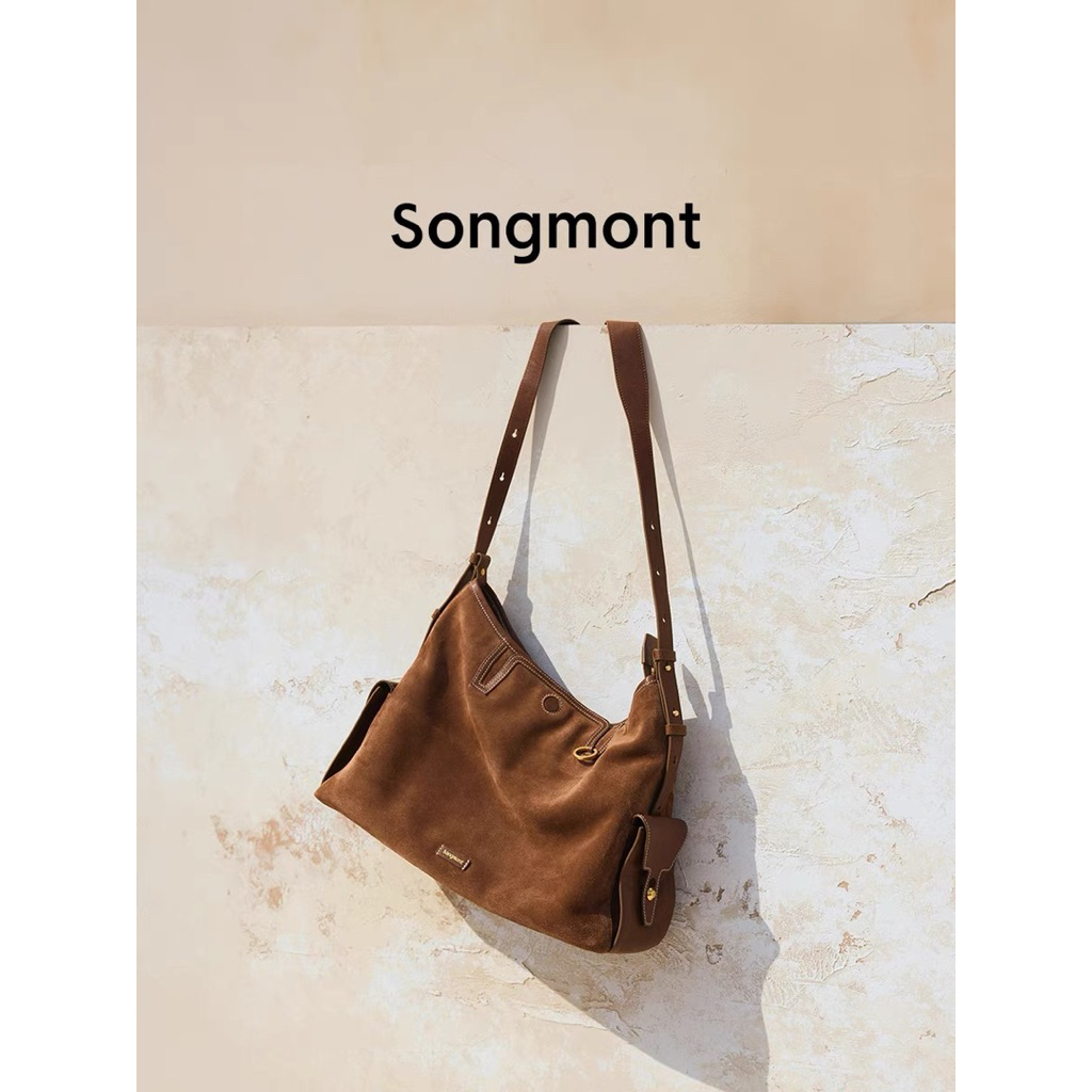 Songmont yore hobo one size suede(สินค้าแท้💯)รอพรี7-15วัน อุปกรณ์ครบ ...