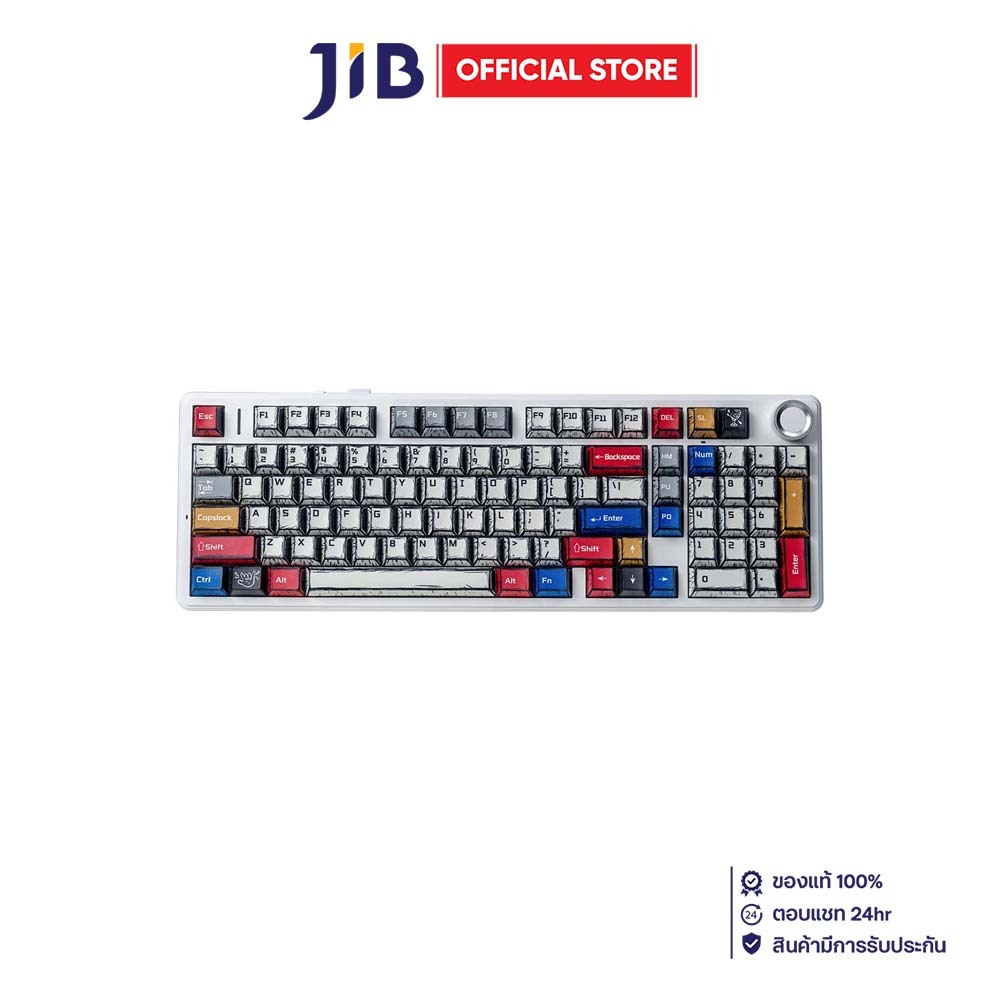 WIRELESS KEYBOARD (คีย์บอร์ดไร้สาย) AULA F99 PRO SKYBLUE SWITCH RGB EN ...