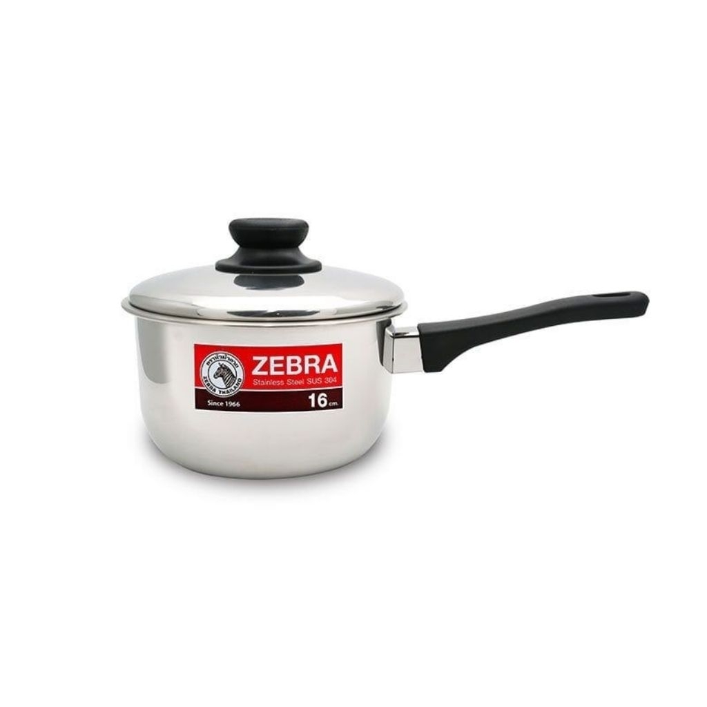 Zebra หม้อด้าม Tiger 16 ซม. 166203 หัวม้าลาย หม้อสแตนเลส หม้อโจ๊ก หม้อ ...