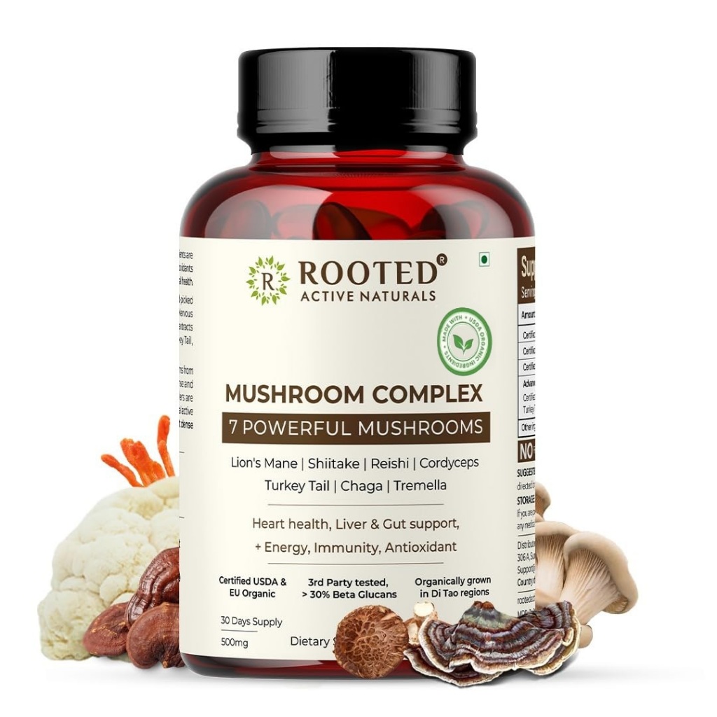 Organic Mushroom Complex - 7 Mushrooms blend, ROOTED ACTIVE | สารสกัด ...
