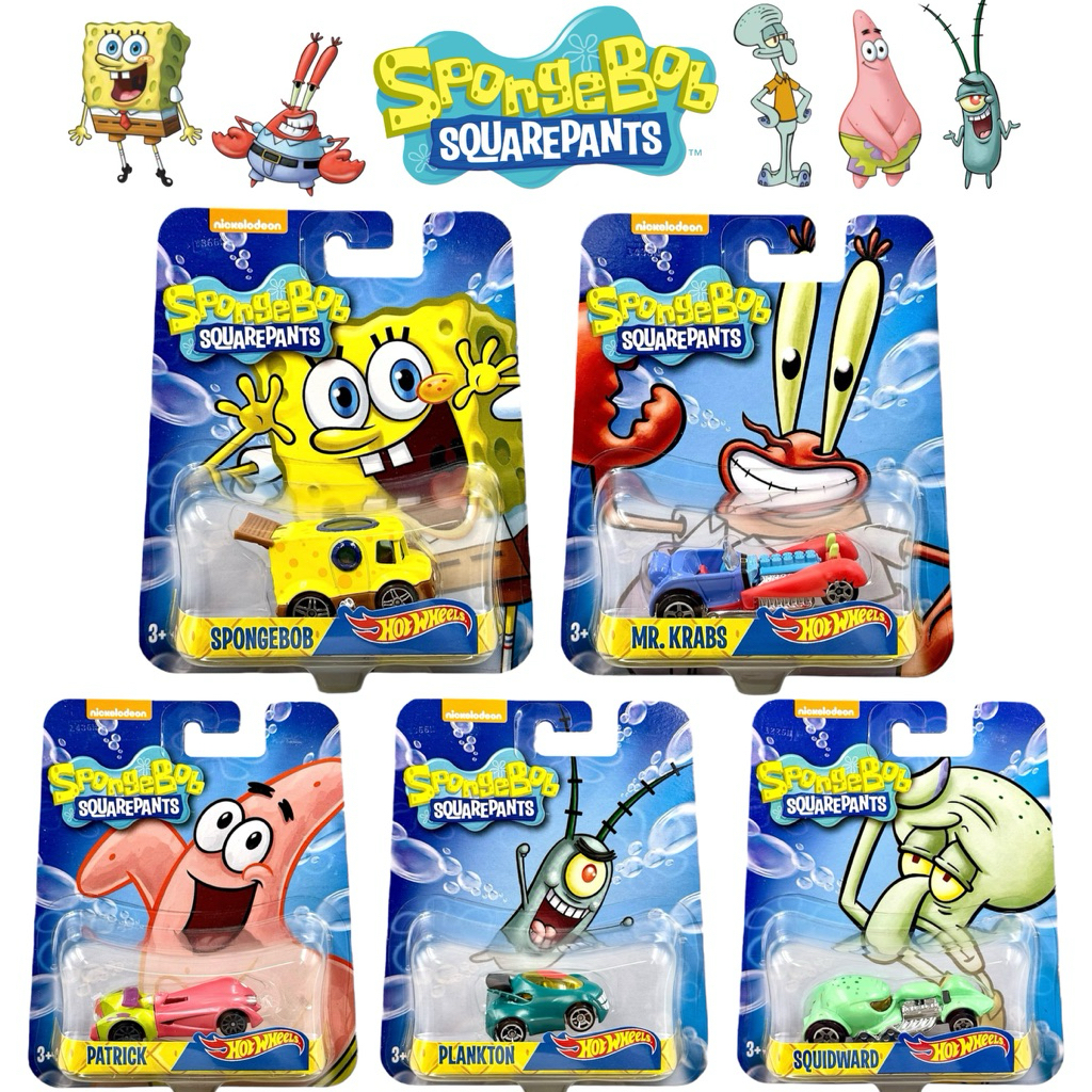 Hotwheels CHARACTER CARS | SpongeBob SquarePants รถเหล็ก สพันจ์บ็อบ ...
