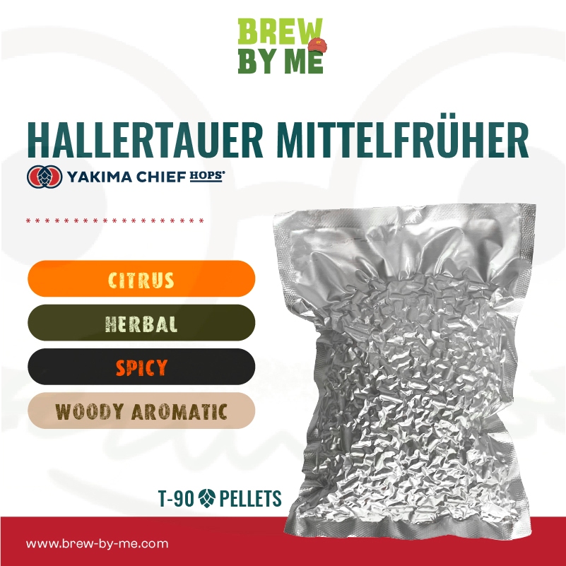 Hops ฮอปส์ Hallertau Mittelfrüh (GR) PELLET HOPS (T90) โดย Yakima Chief ...