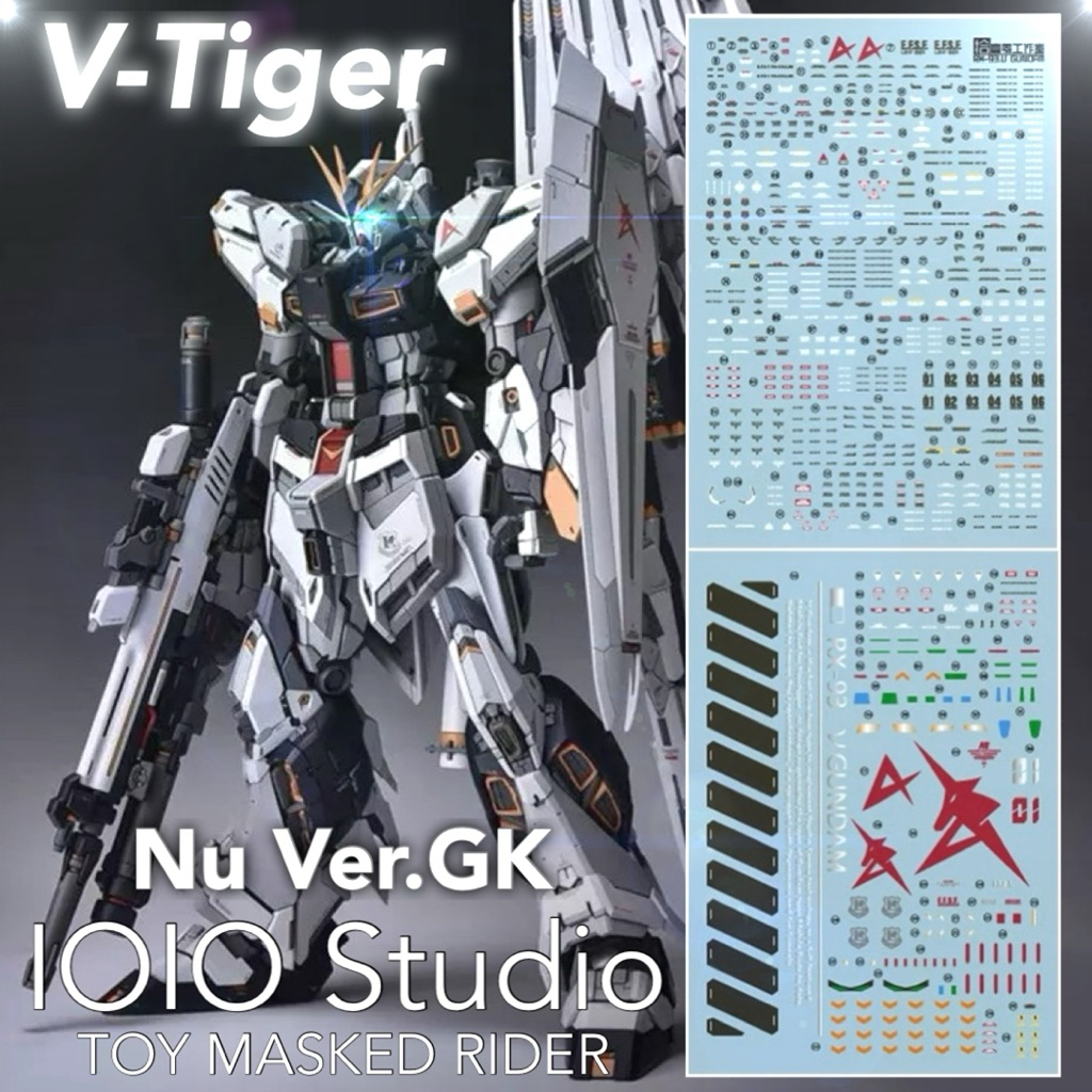 ⬛️🟨พร้อมส่ง ดีคอลน้ำ 1010 Studio DECAL 1/100 RX-93 V-TIGER Nu Ver.GK ดี ...