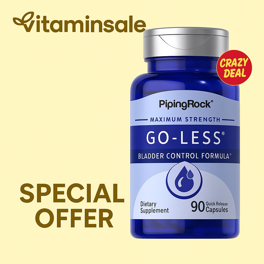 Piping Rock Go-Less Bladder Control 90 แคปซูล ดูแลสุขภาพทางเดินปัสสาวะ ...