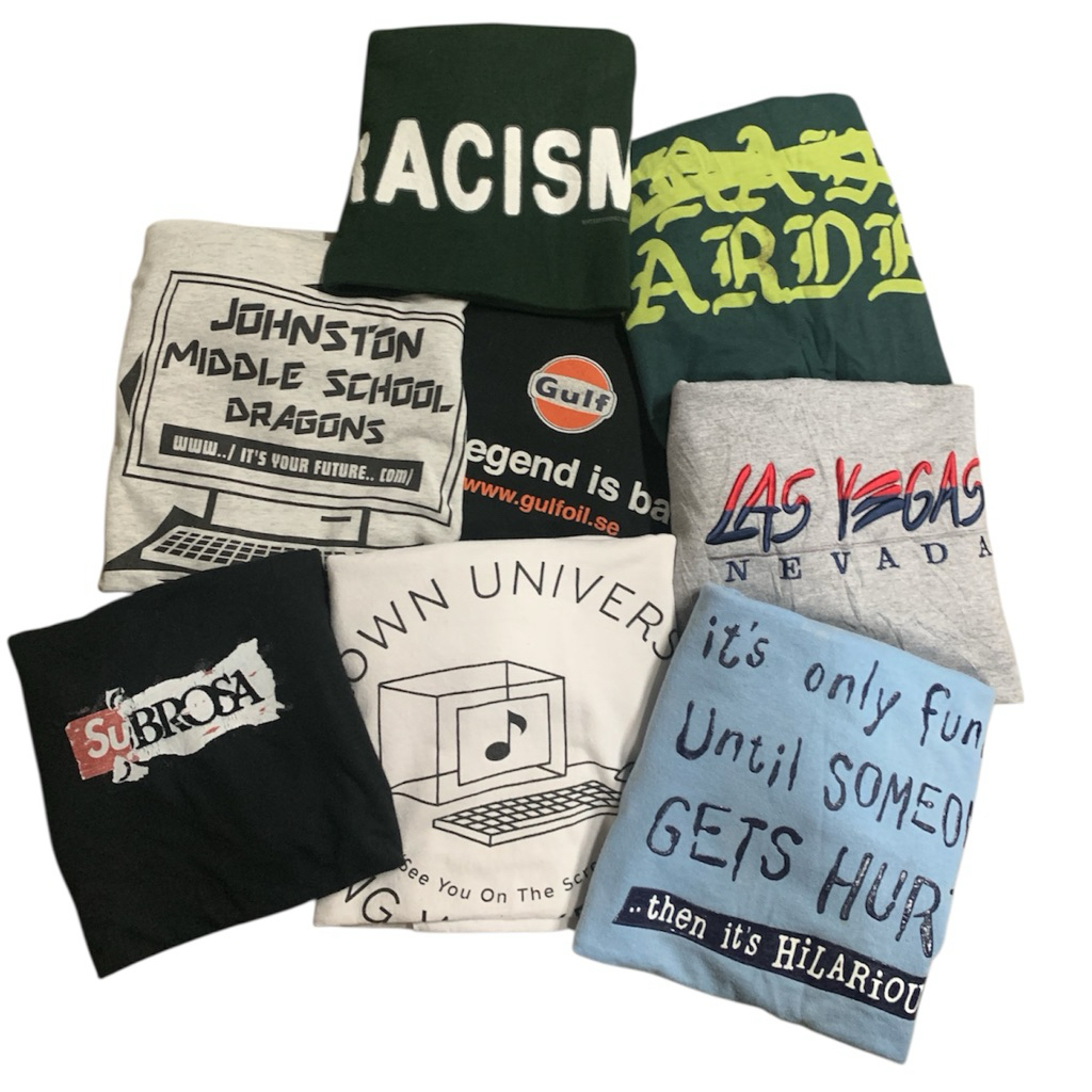 รวมเสื้อยืดงานฟอนต์ Font มือสอง Collection of second-hand font t-shirts ...