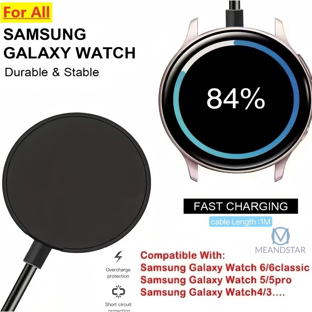สายชาร์จ USB/Type C Galaxy Watch Active 1/2/3/4/5/Active เข้ากันได้กับ ...
