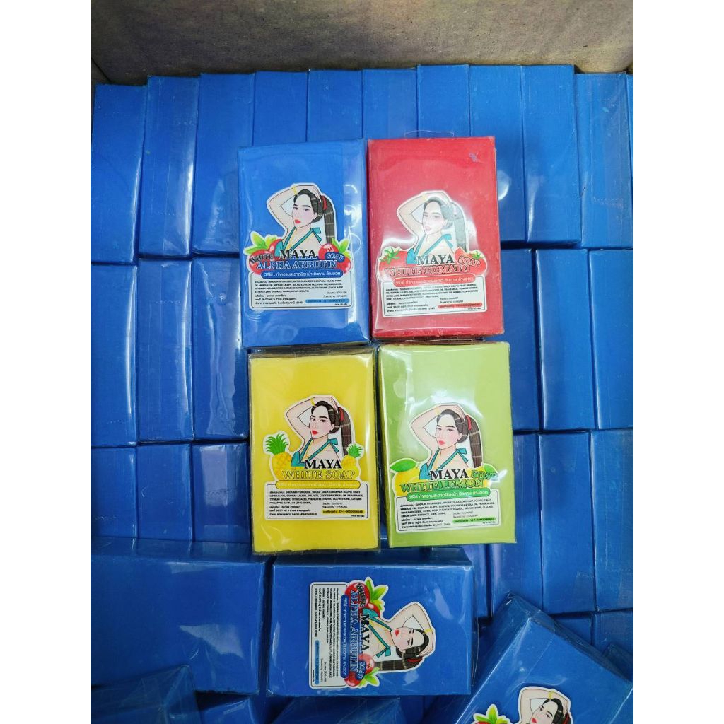 สบู่มาญา 4 สี 4 สูตร MAYA soap | Shopee Thailand