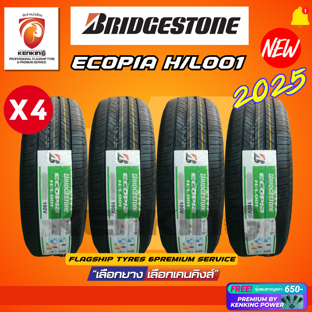 ผ่อน0% Bridgestone 225/60 R17 รุ่น ECOPIA HL001 ยางใหม่ปี 2025🔥( 4 และ ...