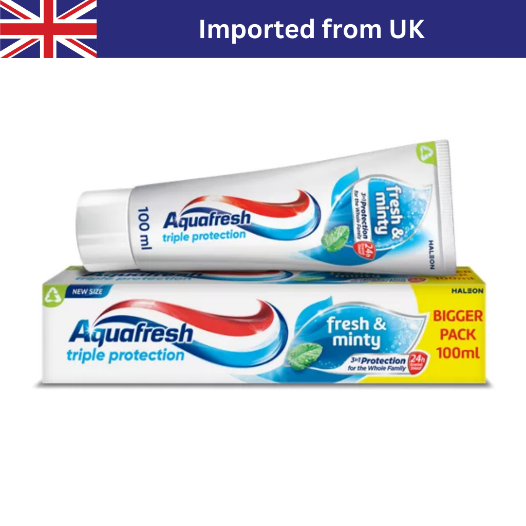 ยาสีฟัน Aquafresh Toothpaste Triple Protection Fresh & Minty 100 ml ...