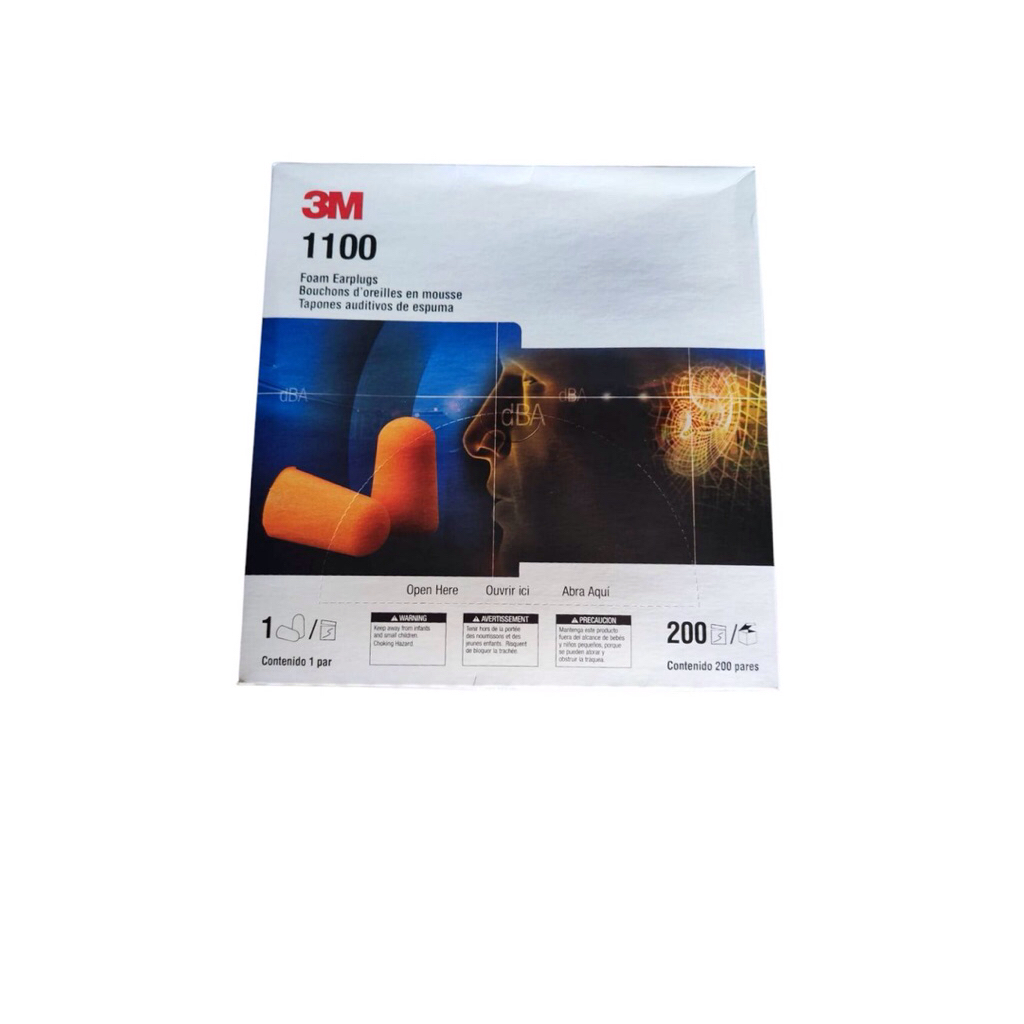 3M ปลั๊กอุดหูลดเสียง 3M 1100 ลดเสียงได้ถึง NRR 29dB ทำจากโฟมโพลียูรีเทน นุ่มยืดหยุ่น ใส่สบาย ของ ...