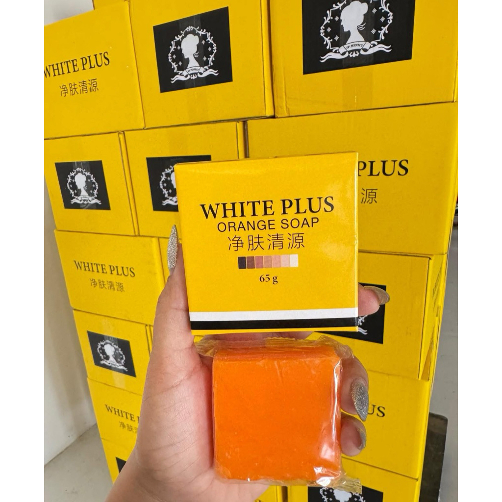 สบู่ส้มวิตซี ไลท์ไวท์ Light white soap white plus orange soap ขนาด 65 g ...
