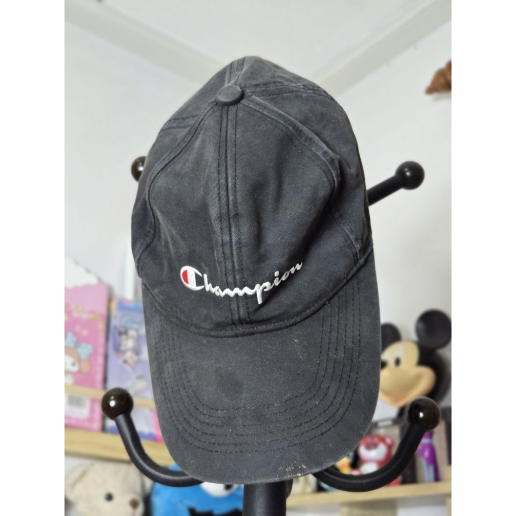 หมวก champion สีดำ มือสองญี่ปุ่น | Shopee Thailand