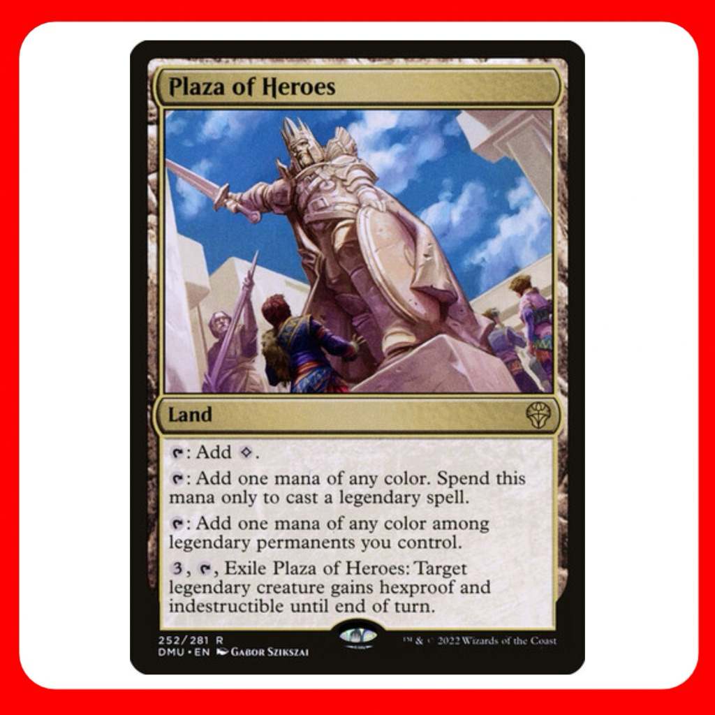 [MTG] Plaza of Heroes [DMU] [LAND] [RARE] [NORMAL] [ENG] (การ์ดเมจิค ...