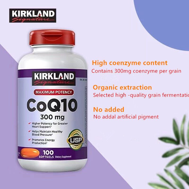 นำเข้า Exp.06/2026 คิวเท็น Kirkland Coenzyme Q10 300 mg 100 softgels ...